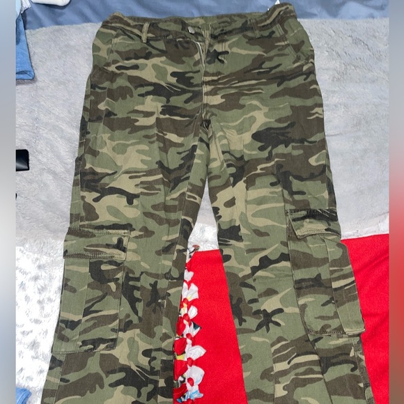 SHEIN | Pants & Jumpsuits | Army Print Cargo Pants | Poshmark